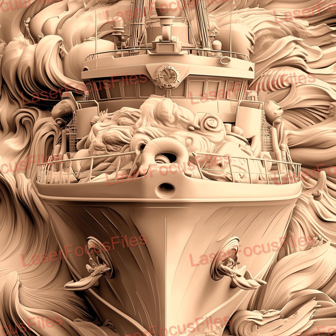 Laser Cut File | 3D Illusion | Laser Burn PNG | Laser Engrave File ...