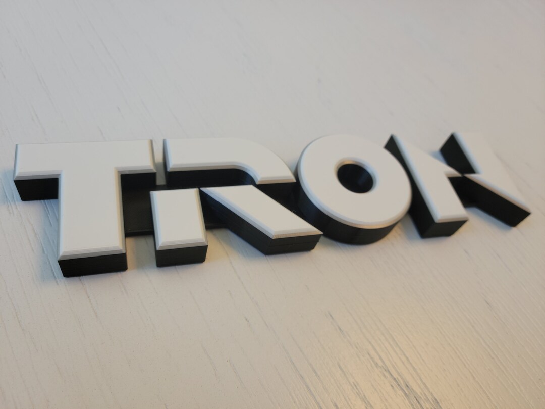 TRON Sign 3D Printed - Etsy
