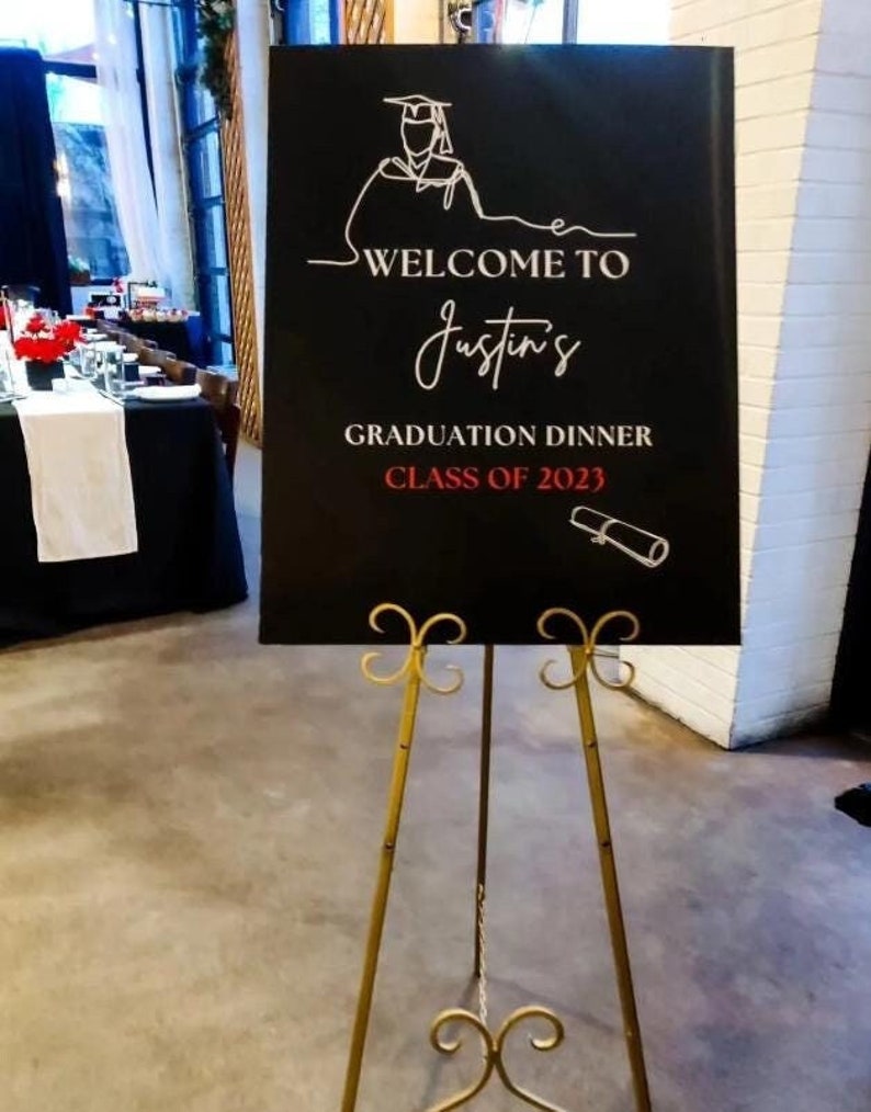 Graduation Sign, Welcome Poster, Printable Welcome Sign, Minimalist ...