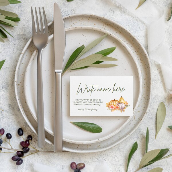 Thanksgiving Place Cards (You'll Love) - Etsy