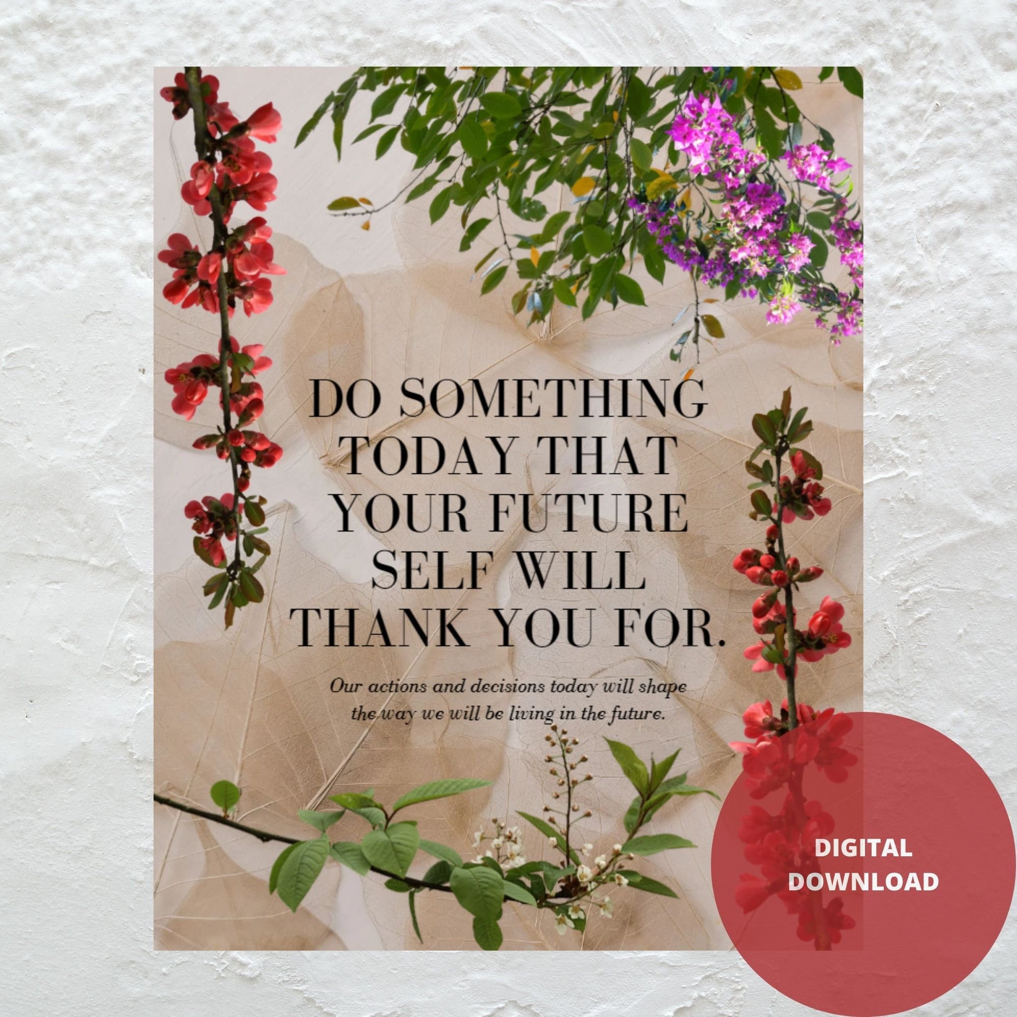 Setting Goals for the Future Wall Art Printable - Etsy