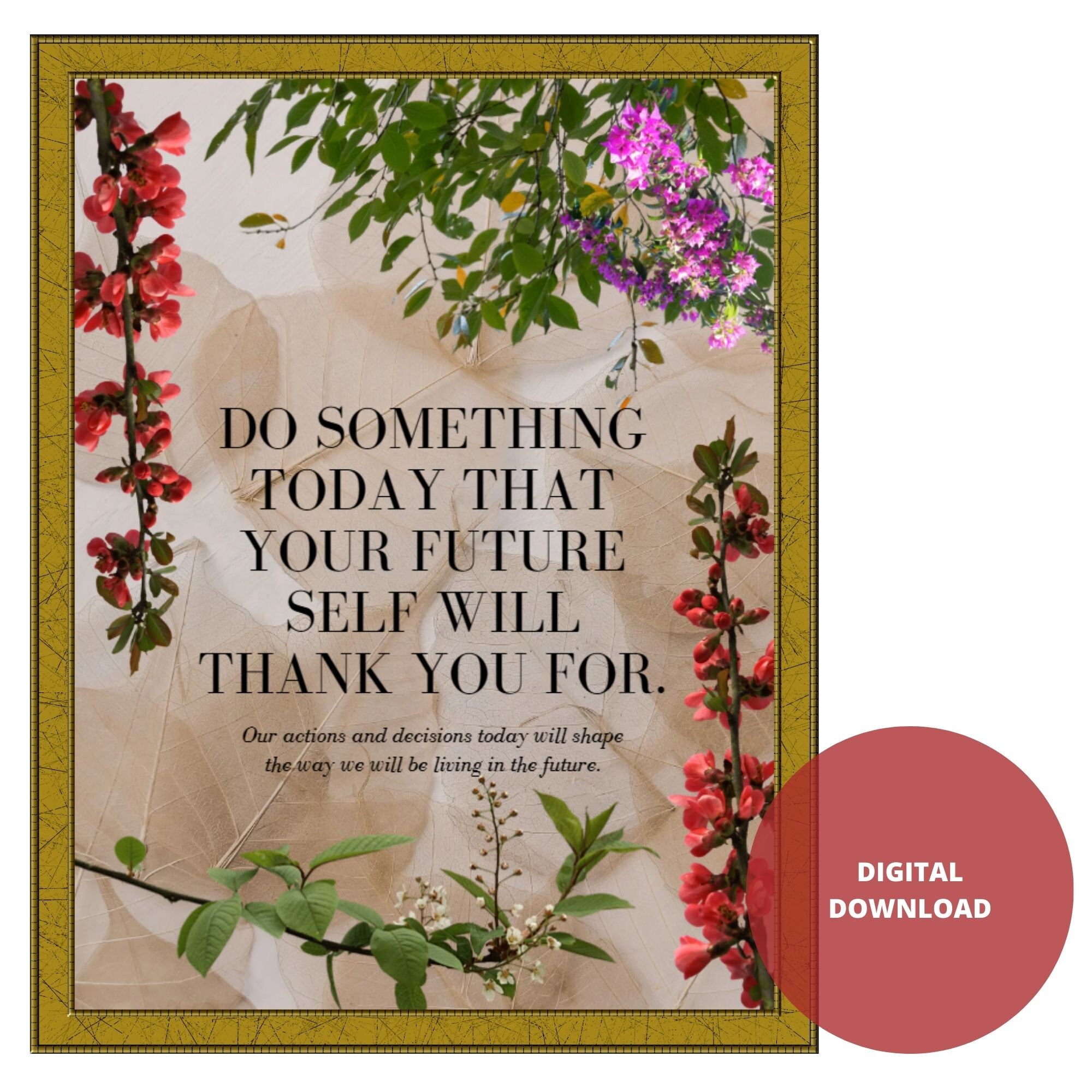 Setting Goals for the Future Wall Art Printable - Etsy