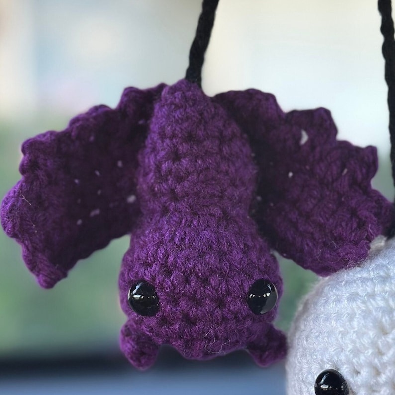 CROCHET ***PATTERN*** Mini Bat for Halloween Car Hangings. Pattern ONLY ...