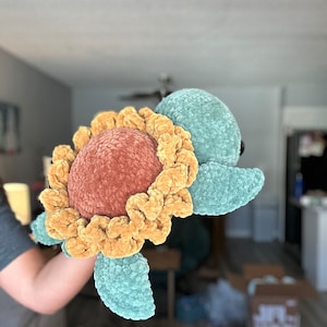 Frankie the Flower Turtle Crochet **PATTERN** Not a Finished Product ...