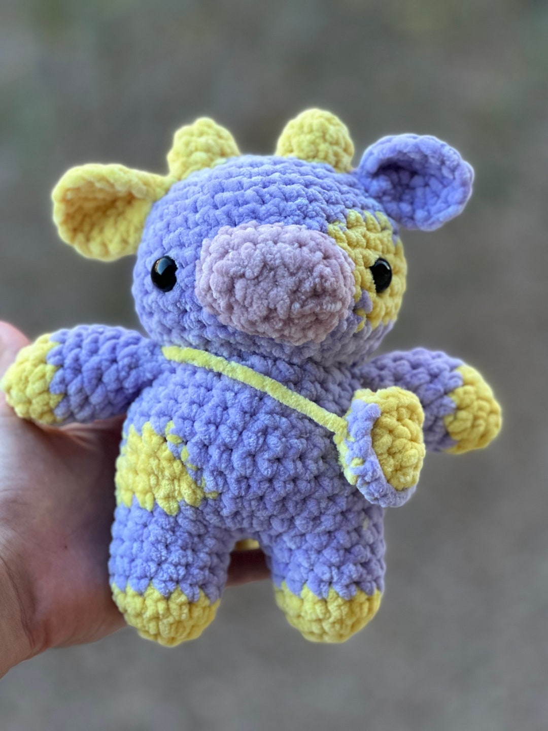 Crochet Lavender Lemonade Cow - Etsy Canada