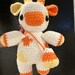 Halloween Candy Corn Crochet Cow - Etsy