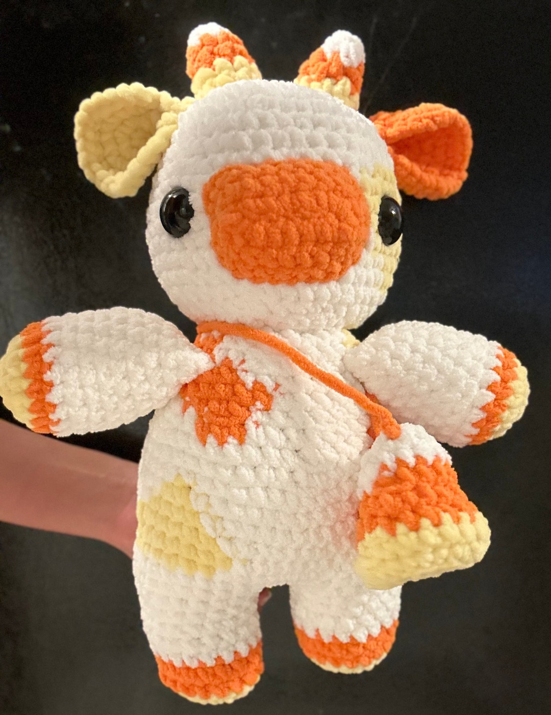 CROCHET **PATTERN** Candy Corn Cow for Halloween!! PATTERN Only! Not ...