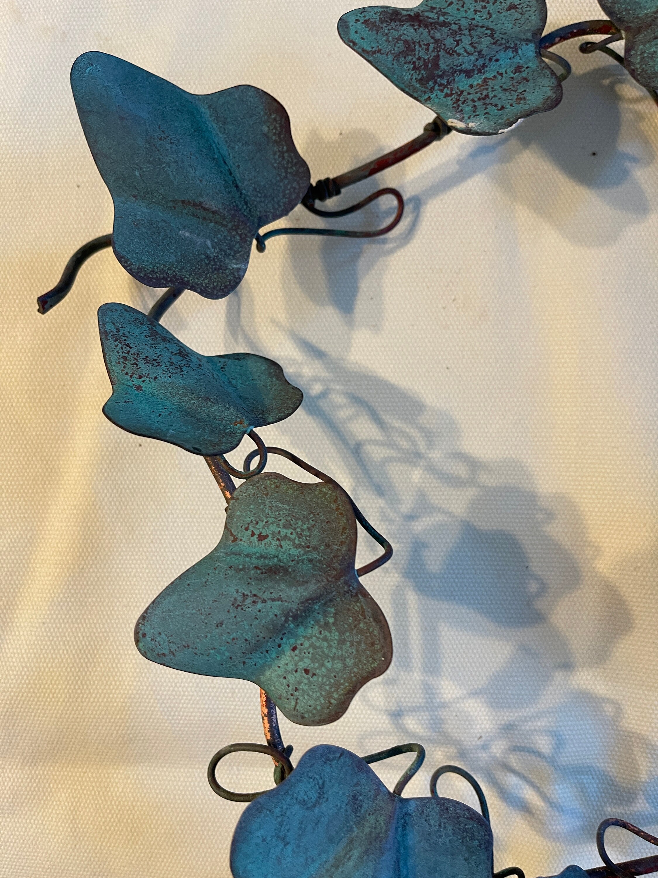 Vintage Metal Ivy Wreath - Etsy