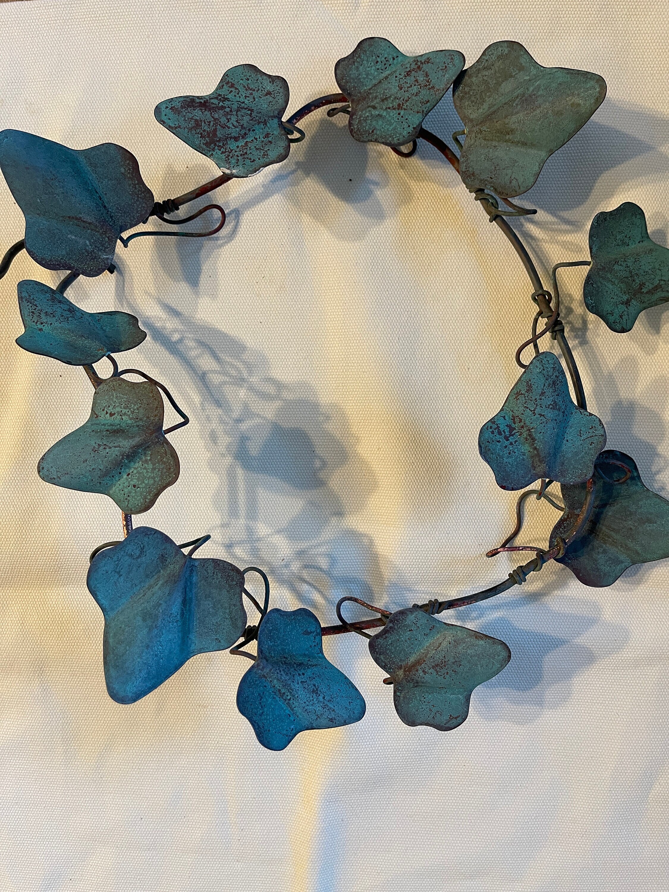 Vintage Metal Ivy Wreath - Etsy