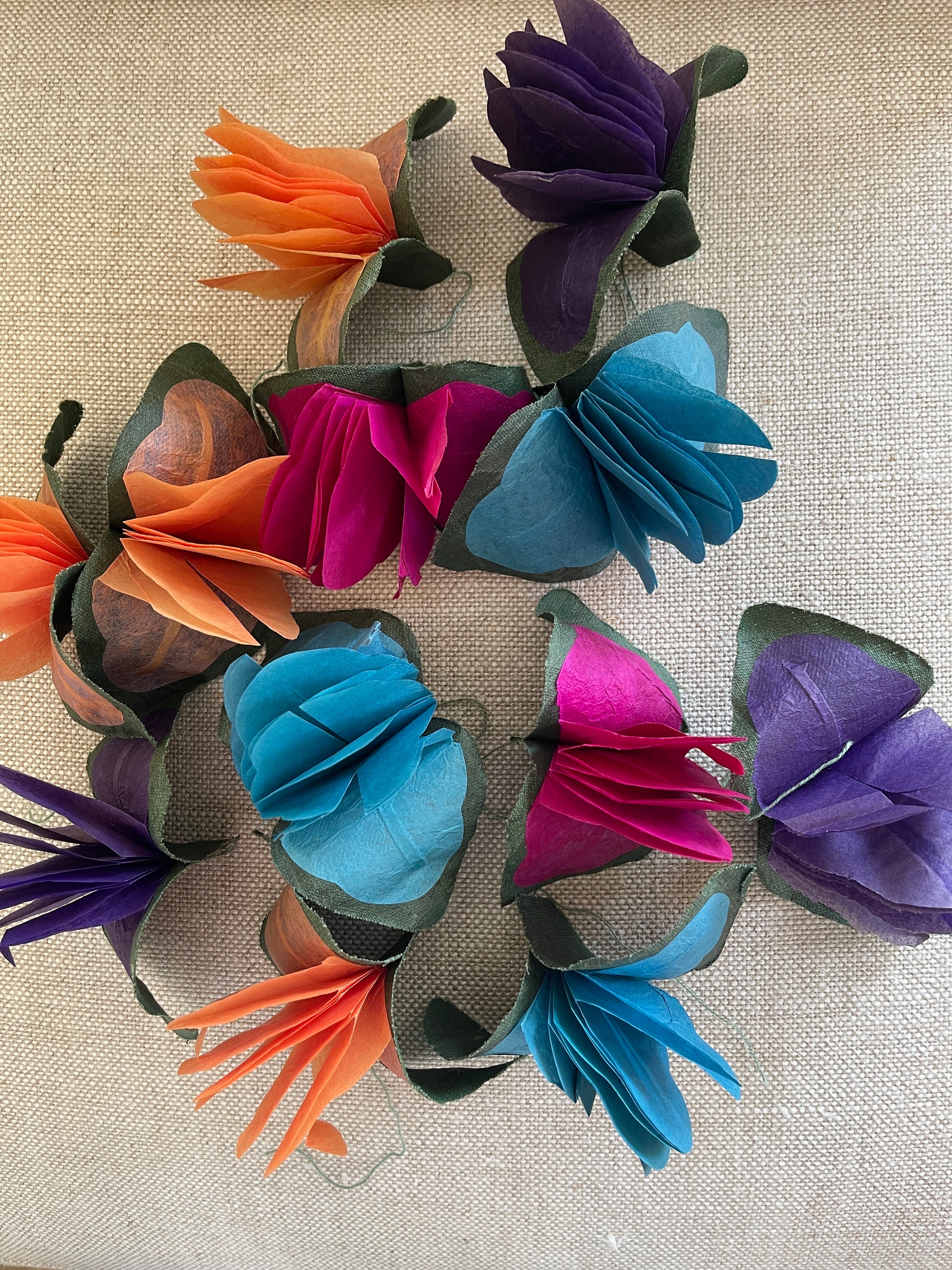 Set of 12 Vintage Paper Magic Flowers - Etsy