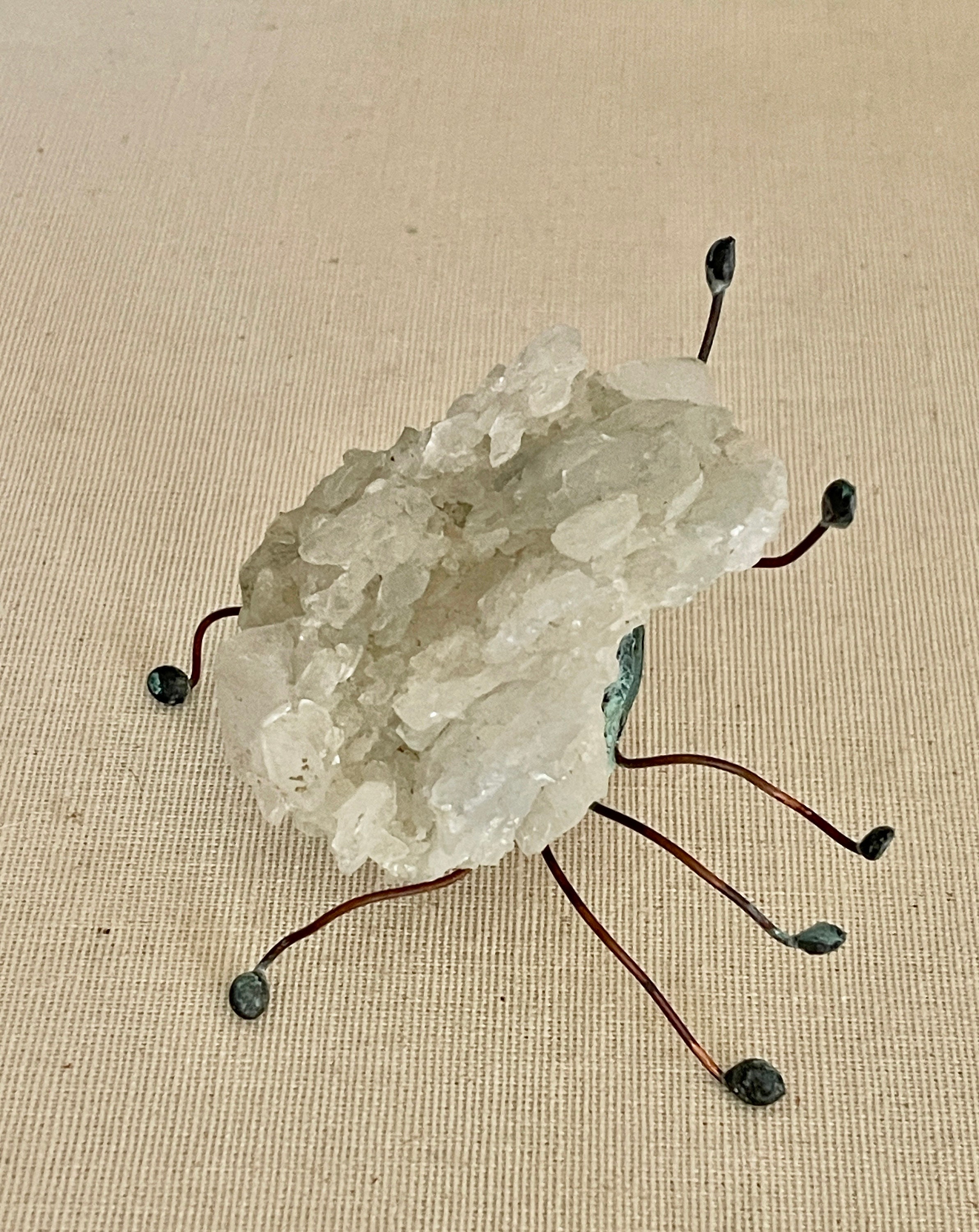 Vintage Handmade Crystal Quartz Bug - Etsy