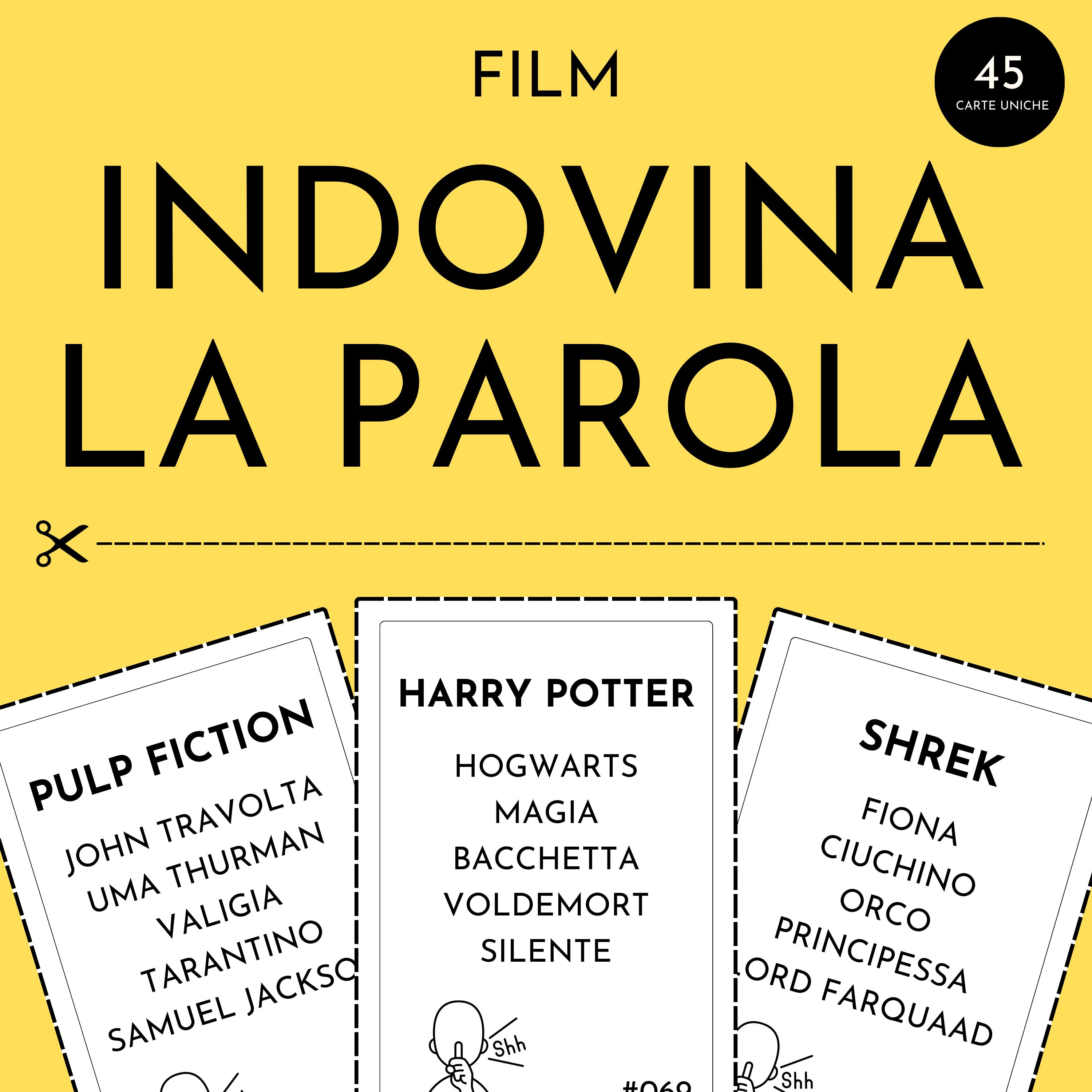 CARTE TABOO Film Facile Da Stampare Formato Digitale PDF - Etsy
