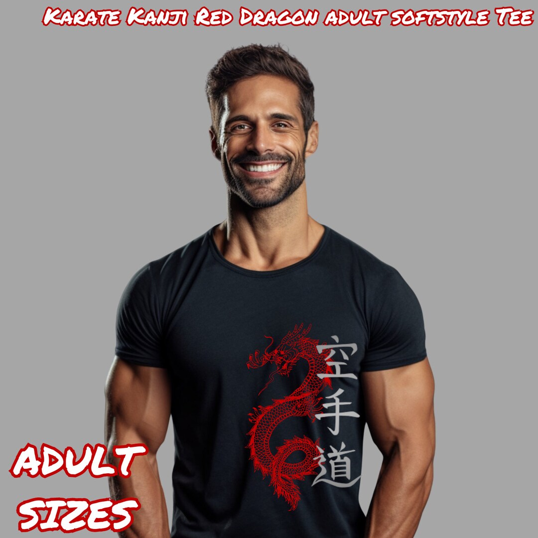 Isshinryu Karate Red Dragon Softstyle T-shirt - Etsy