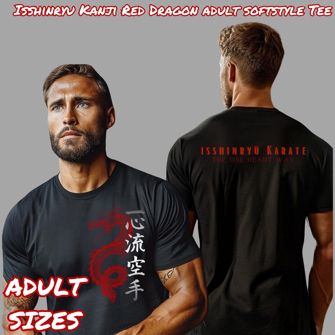 Isshinryu Karate Red Dragon Softstyle T-shirt - Etsy