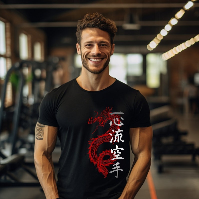 Isshinryu Karate Red Dragon Softstyle T-shirt - Etsy