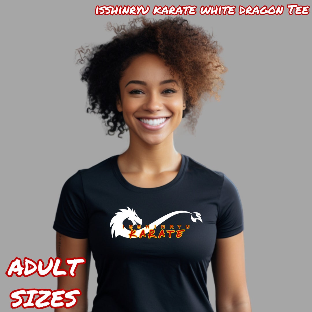 Isshinryu Karate White Dragon Tee - Etsy