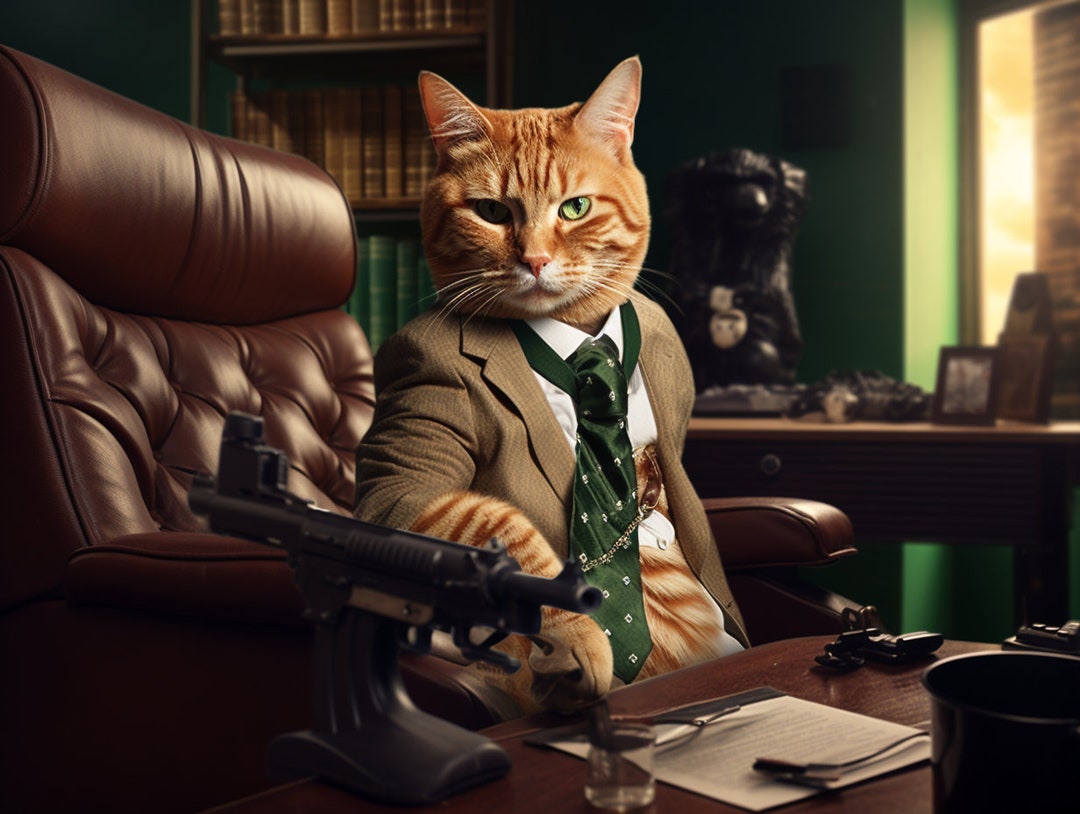 Boss Kitty Set style 3 AI Generated - Etsy