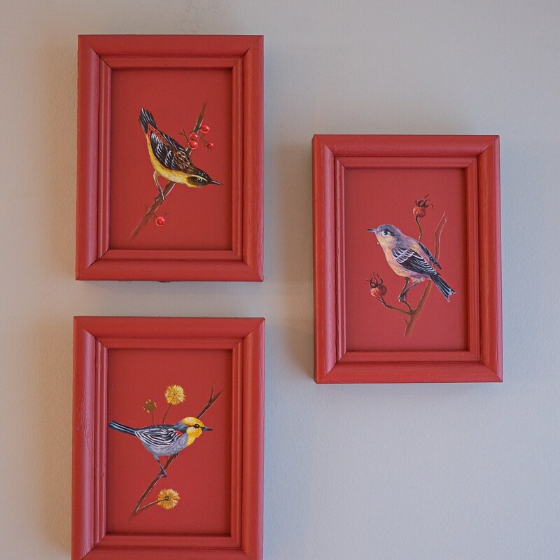Bird Painting Set - Etsy