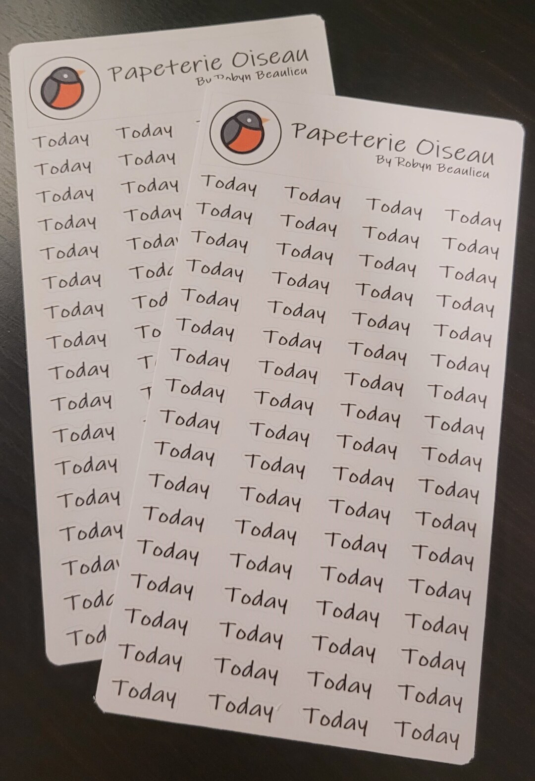 Today - Sticker Sheet - Etsy