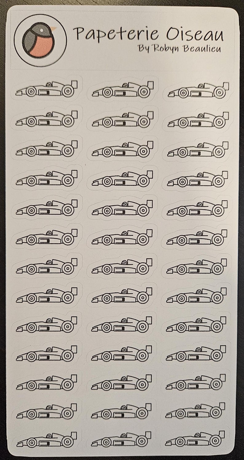 F1 Car Icons - Sticker Sheet - Etsy