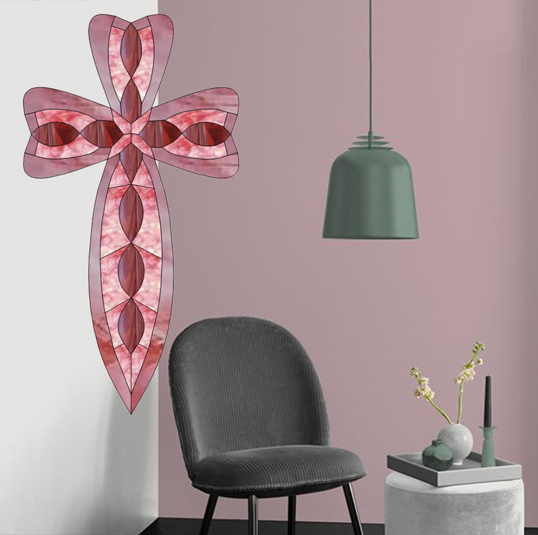 Tiffany Pattern Cross 5 width 35 Cm X High 65 Cm - Etsy