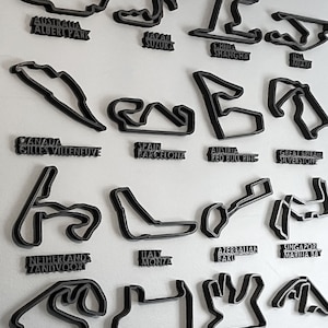 F1 2024 Collection Grand Prix Racing Track 3D Wall Art With Tag - Etsy