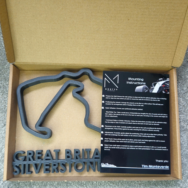 Lusail - Qatar - F1 2026 Grand Prix Racing Track 3D Wall Art With Tag ...