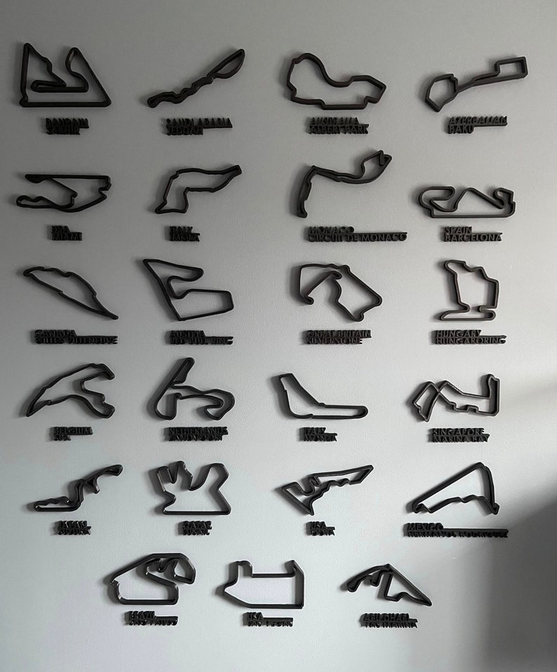 Silverstone - Great Britain - F1 2025 Grand Prix Racing Track 3D Wall ...