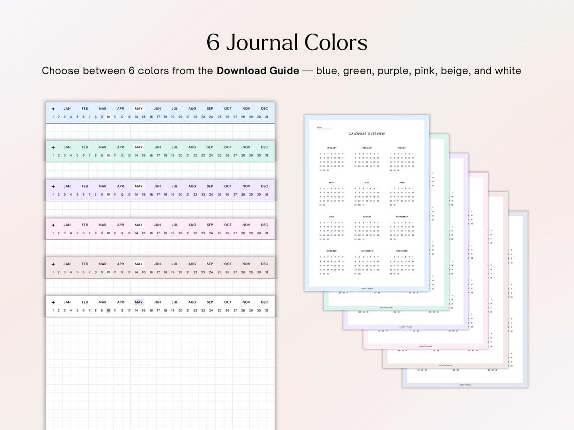 Digital Daily Journal | Hyperlinked Digital Notebook for Goodnotes and ...