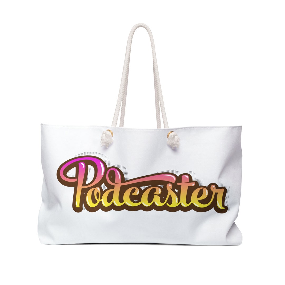 Colorful Podcaster Weekender Bag: Podcast Gift - Etsy
