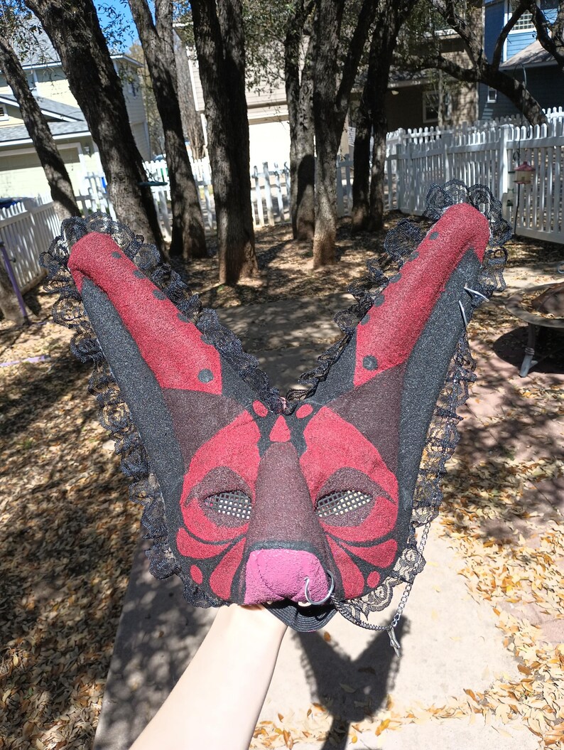 Gothic Bat Therian Mask - Etsy