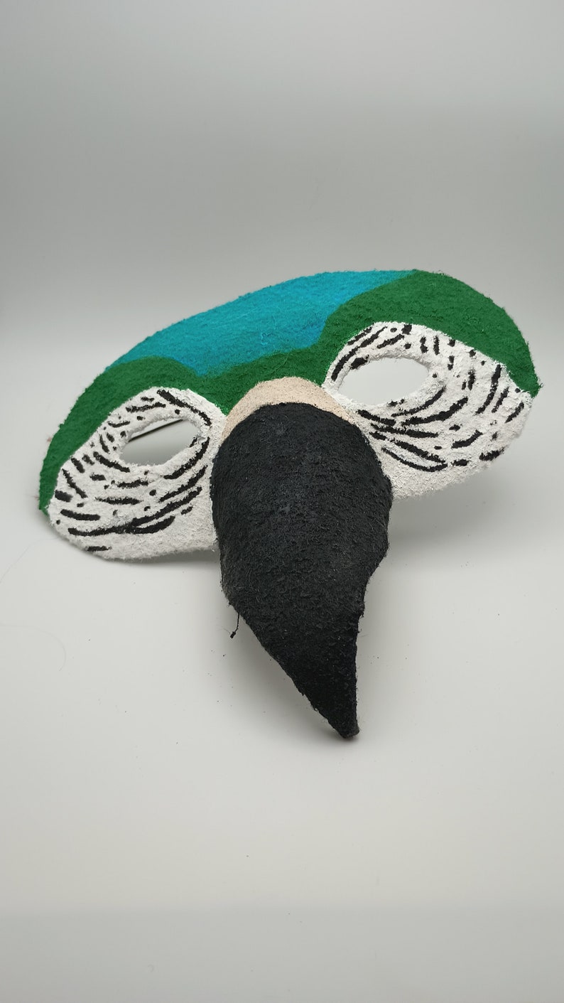 Green Macaw Therian Bird Mask - Etsy