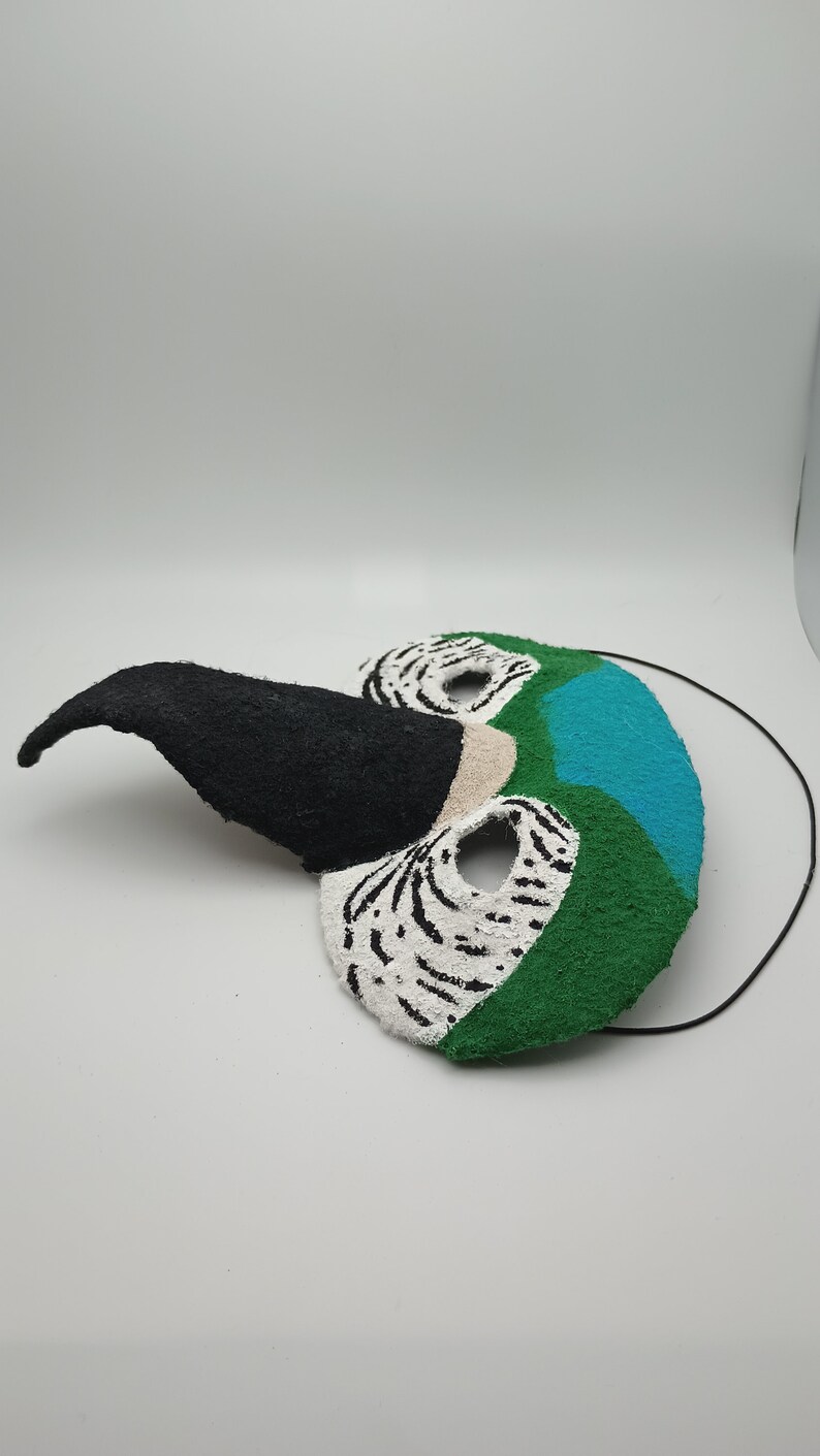 Green Macaw Therian Bird Mask - Etsy