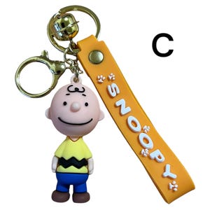 Snoopy and Charlie Brown Keychain Lanyard Id Card Holder Handmade ...