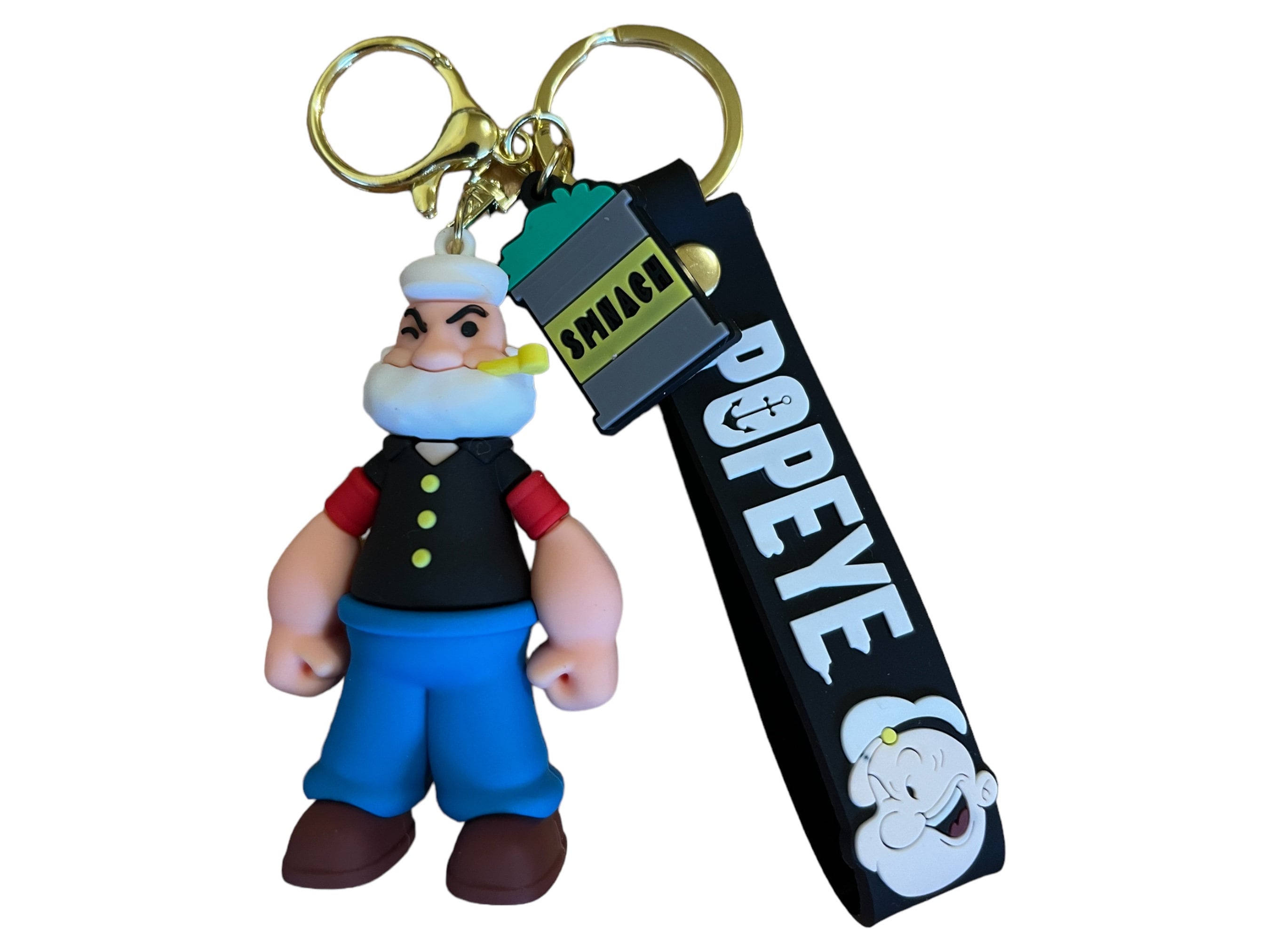 Anime popeye the Sailor Man Keychain Cartoon Fictional Retro Cool Gift ...