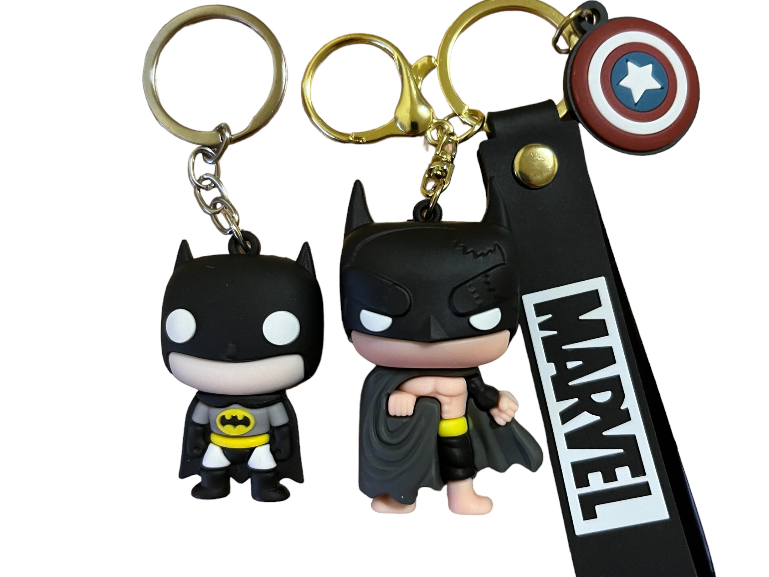Marvel DC Comics Batman Joker Superman Wonder Woman Keychains Rubber ...