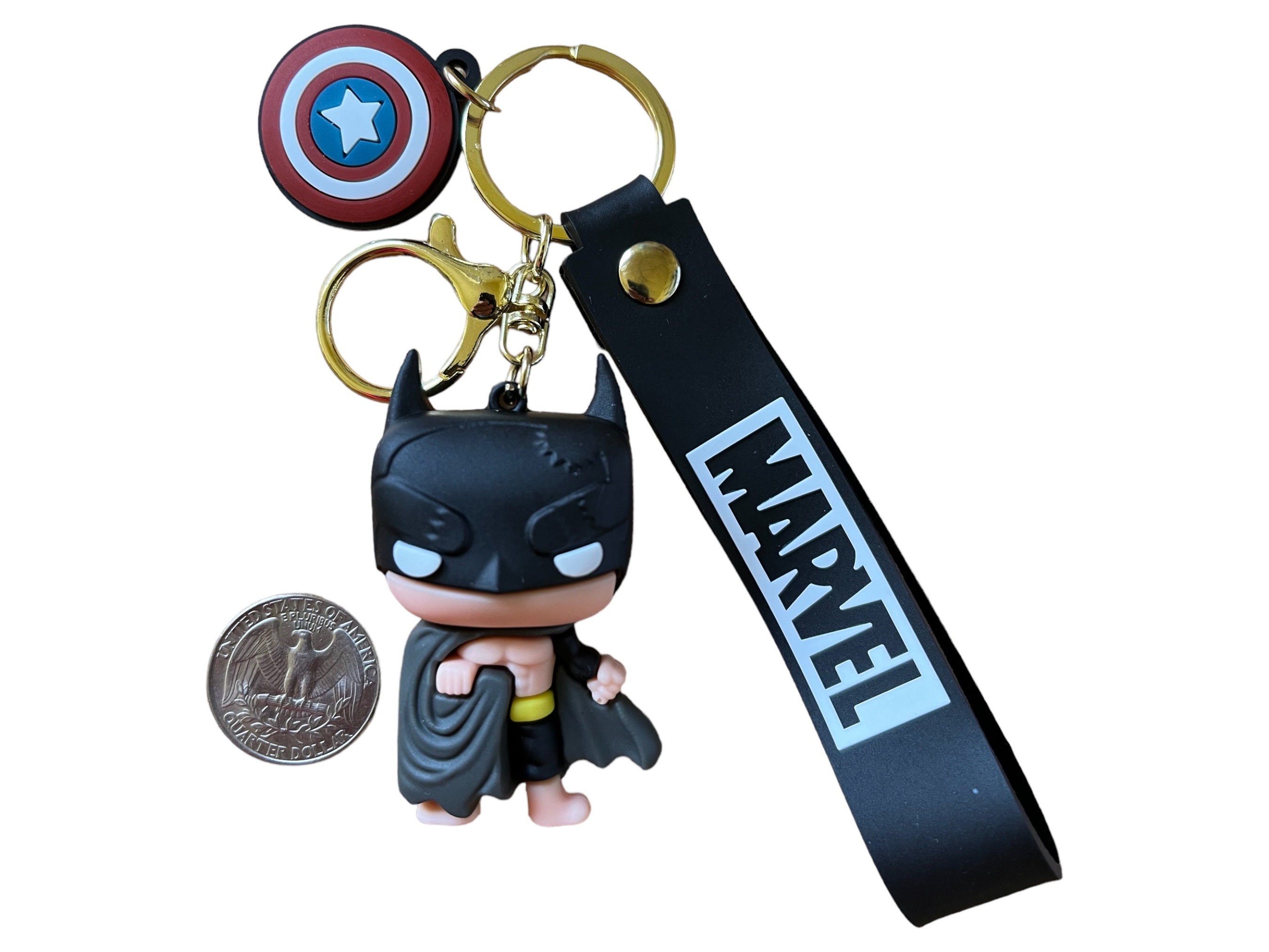 Marvel DC Comics Batman Joker Superman Wonder Woman Keychains Rubber ...