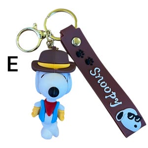 Snoopy and Charlie Brown Keychain Lanyard Id Card Holder Handmade ...