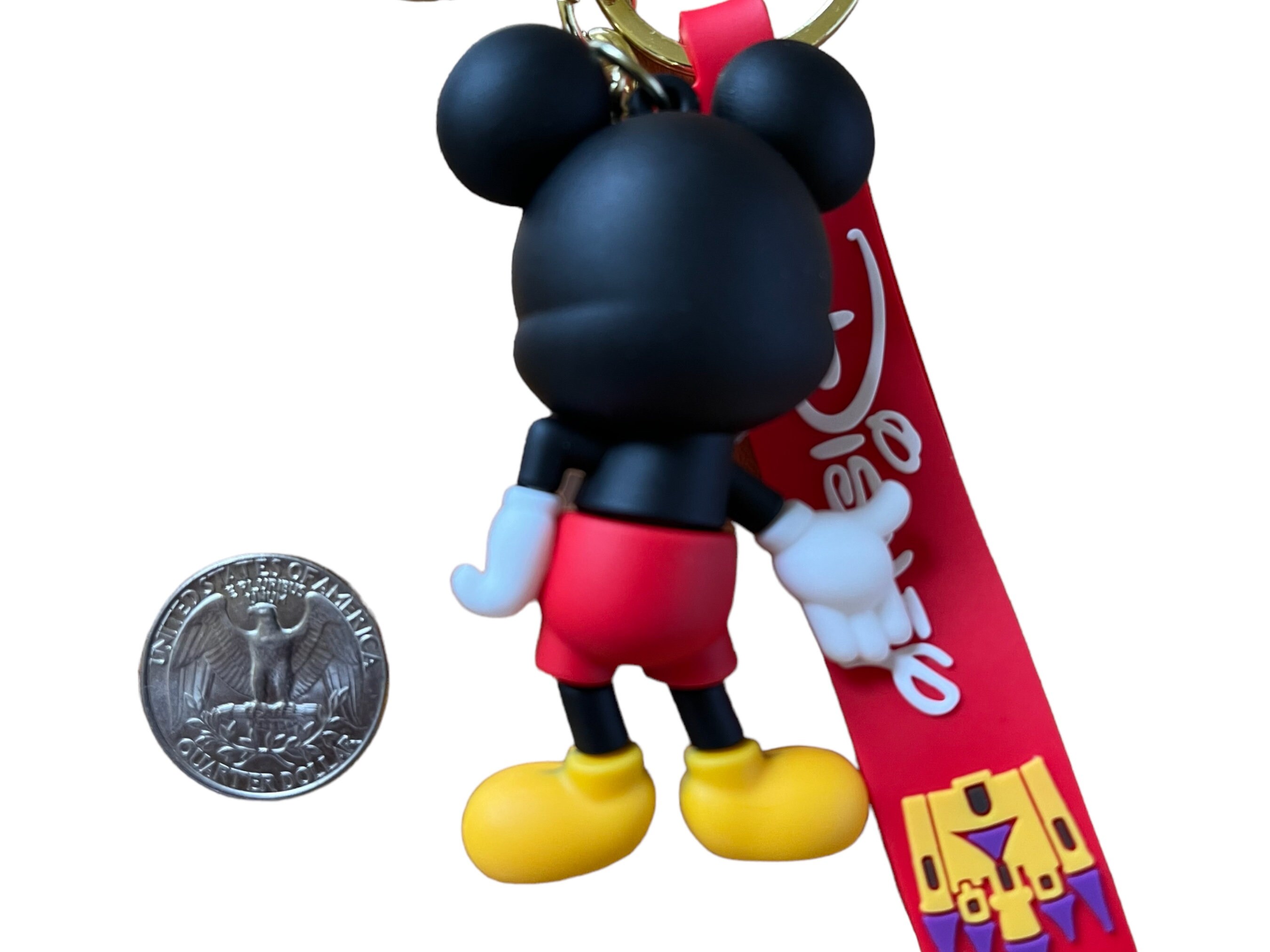 Disney Mickey Mouse Keychain Premium 3D Cute Silicone Rubber Figure Toy ...