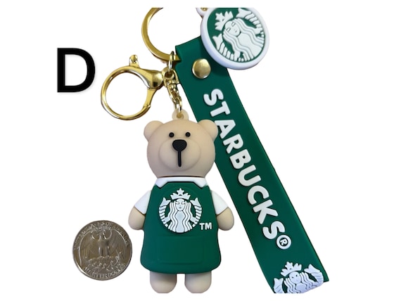 Starbucks Coffee Charm Keychain Mini Bear Coffee Keyr… - Gem