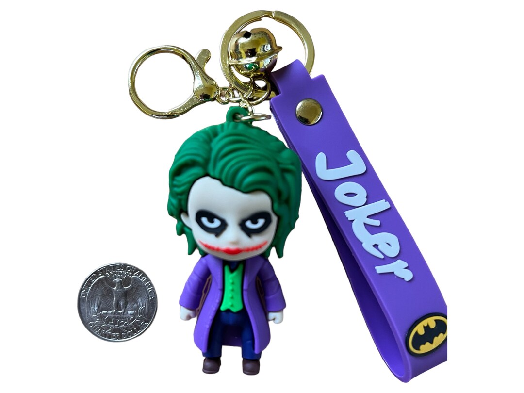 Marvel DC Comics Batman Joker Superman Wonder Woman Keychains Rubber ...