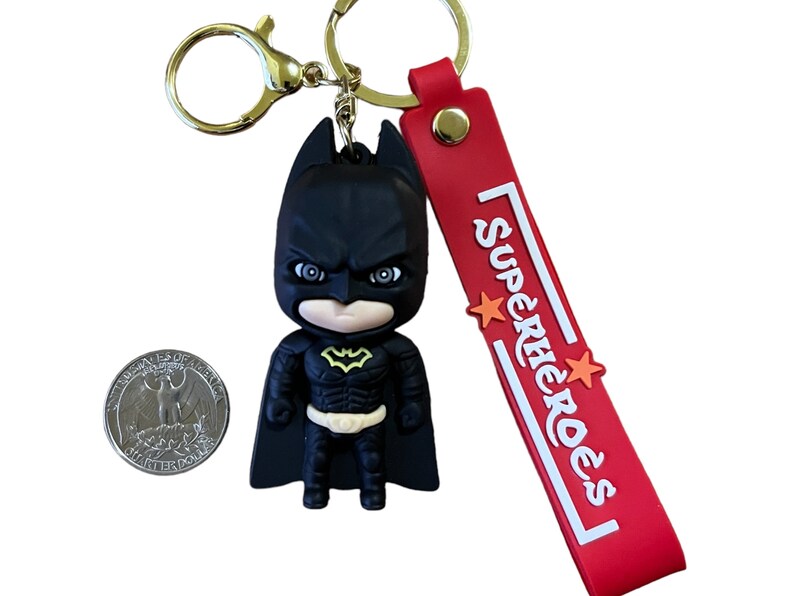 Marvel DC Comics Batman Joker Superman Wonder Woman Keychains Rubber ...