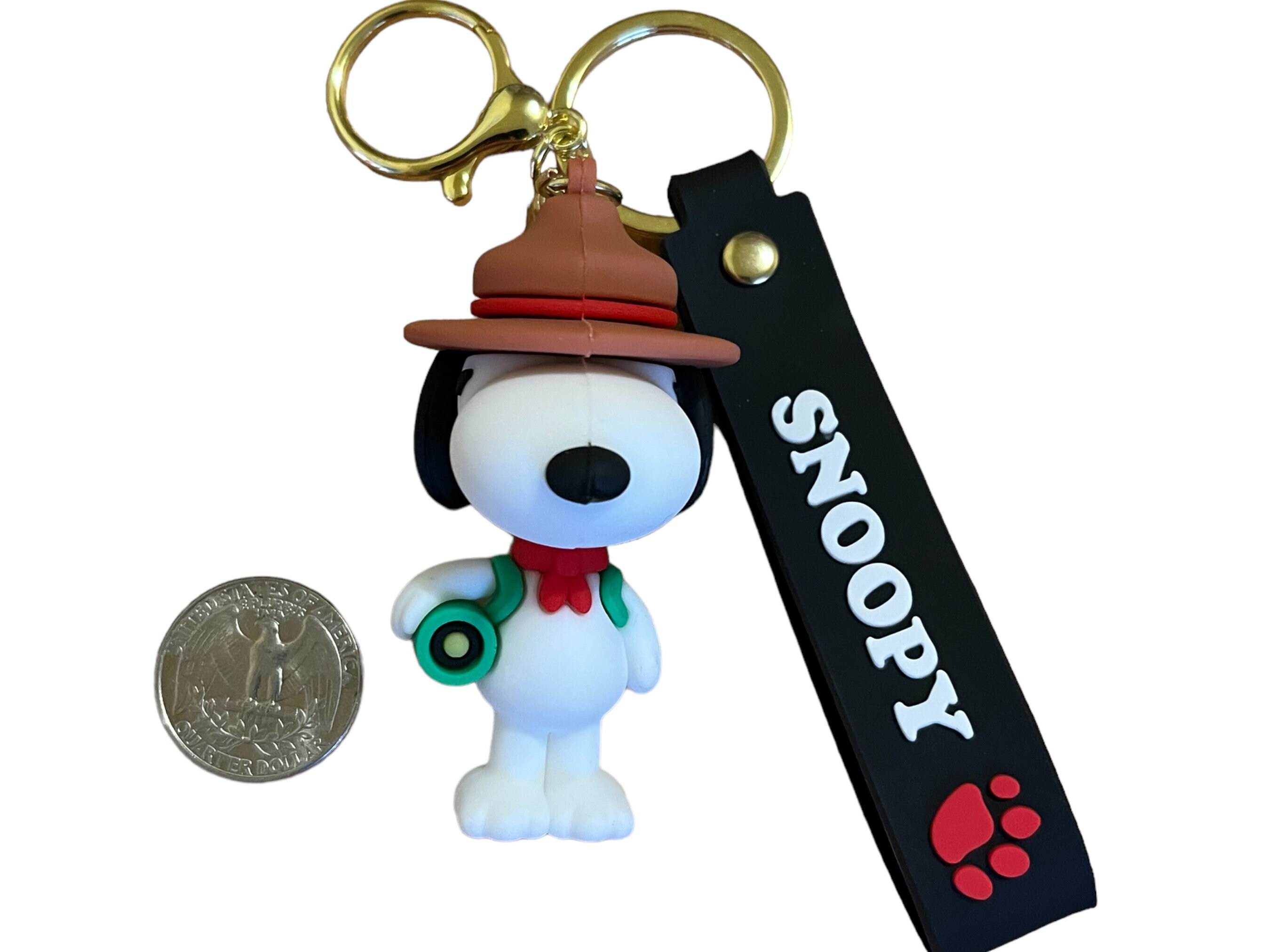 Snoopy and Charlie Brown Keychain Lanyard Id Card Holder Handmade ...