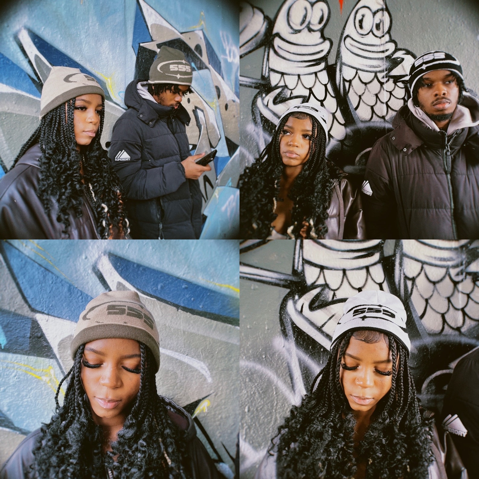 Reversible 2 in 1 Y2K Beanie, My Brand, Y2K Streetwear Beanie, Urban ...