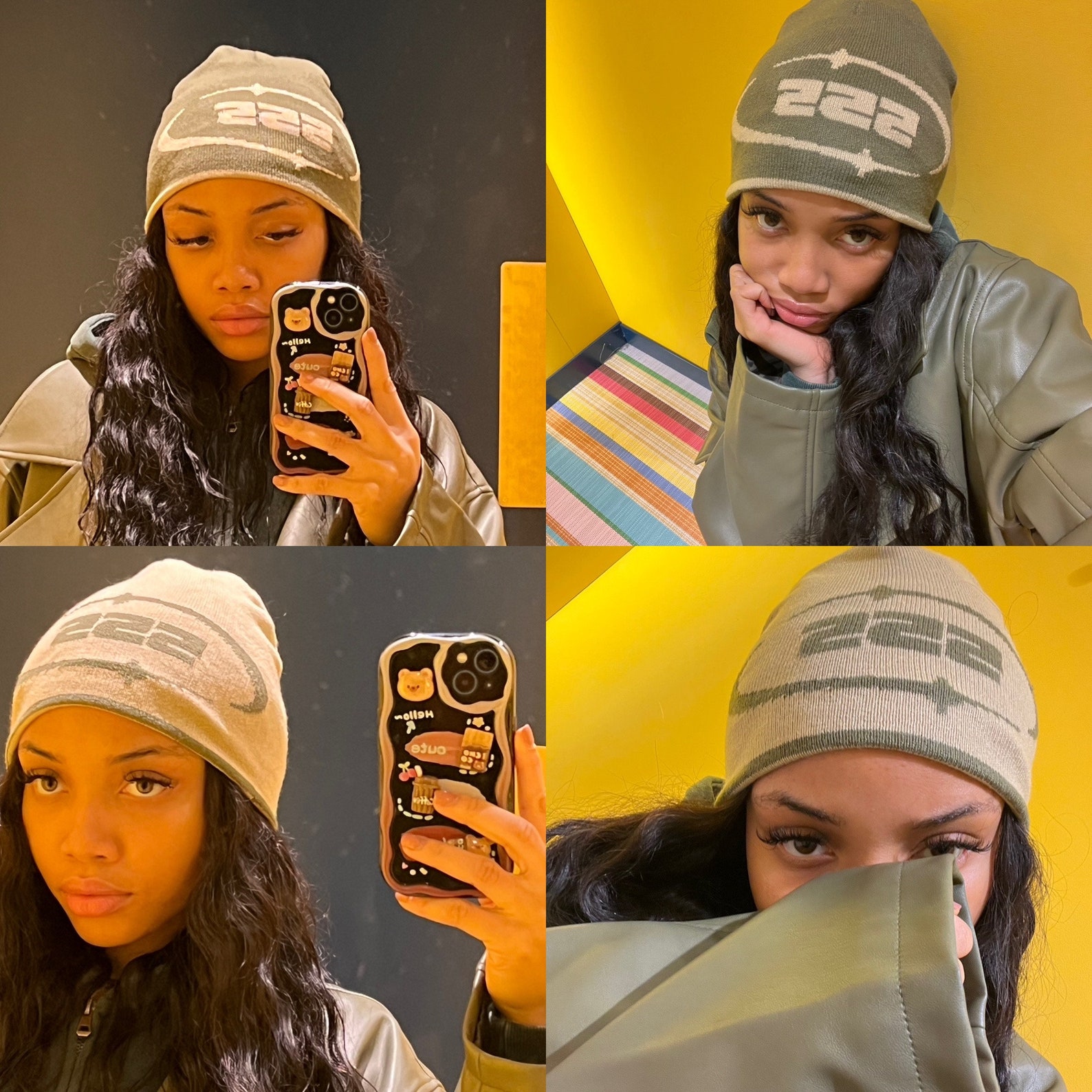 Reversible 2 in 1 Y2K Beanie, My Brand, Y2K Streetwear Beanie, Urban ...