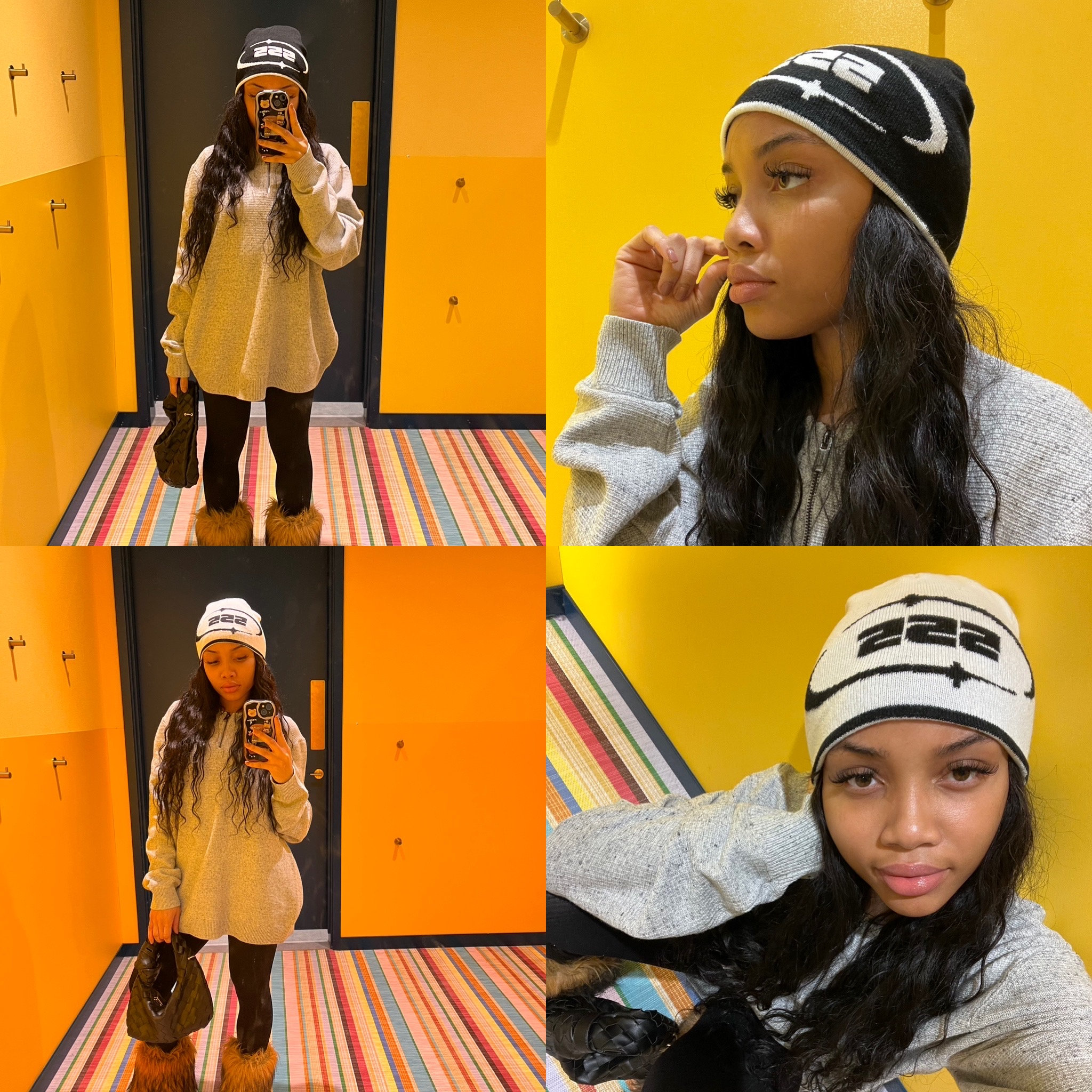 Reversible 2 in 1 Y2K Beanie, My Brand, Y2K Streetwear Beanie, Urban ...