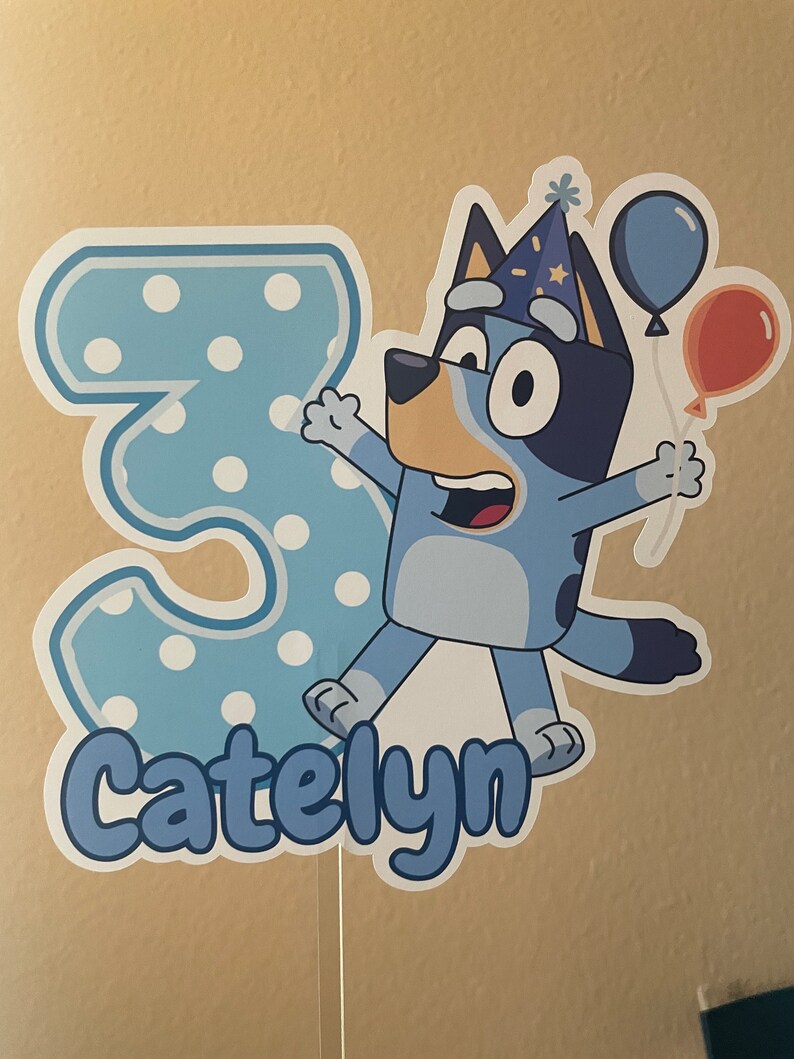 Bluey Personalized Cake Topper/centerpiece - Etsy