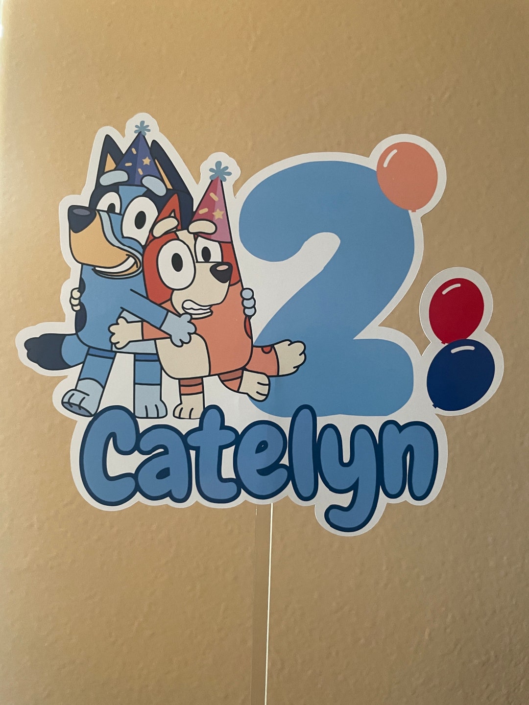 Bluey Personalized Cake Topper/centerpiece - Etsy