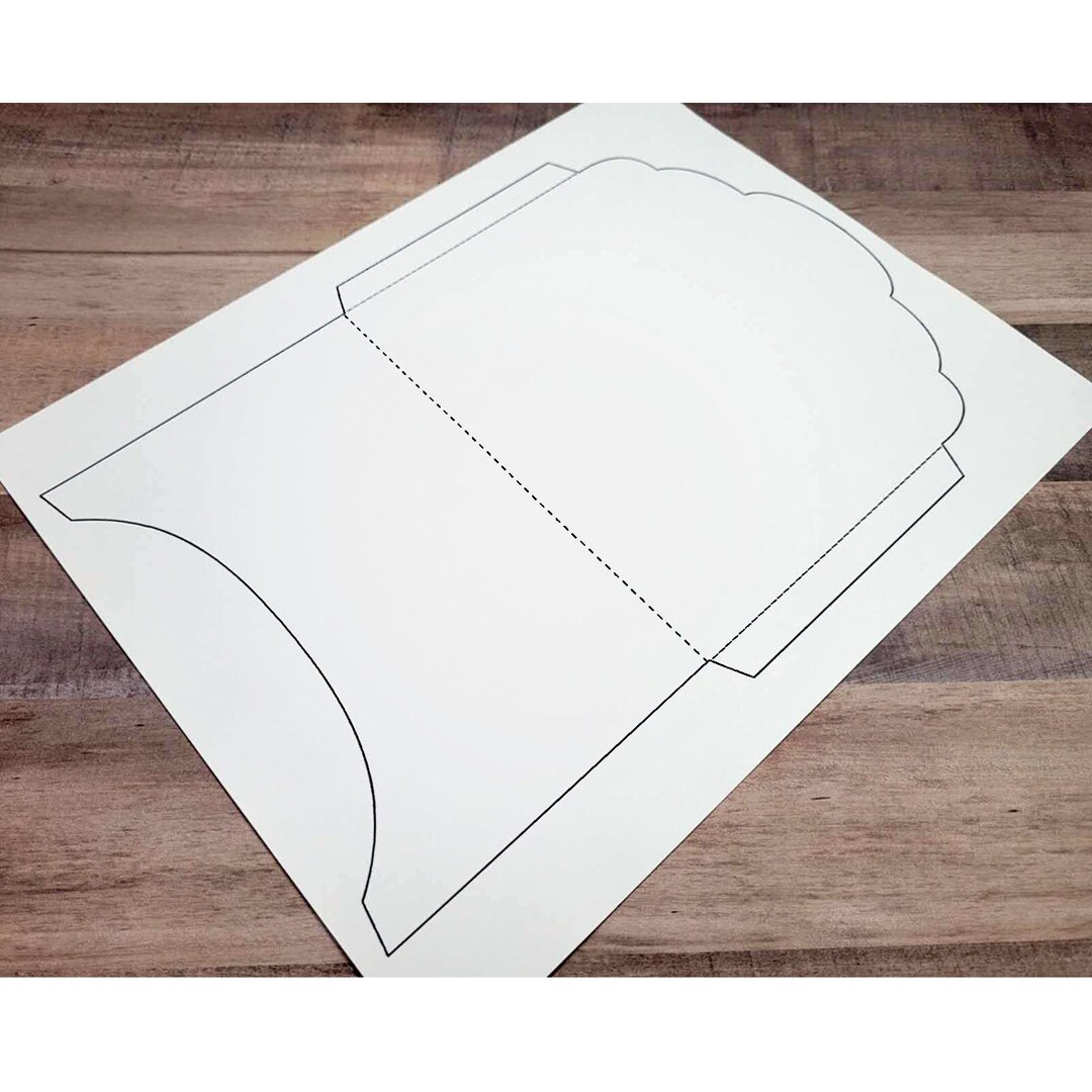 A6 Printable Envelope Template for DIY and All Occasion 4 X 6 Cards ...