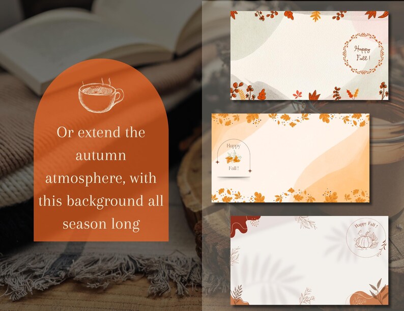Thanksgiving Background Bundle - Zoom Background, Backdrops, Fall ...